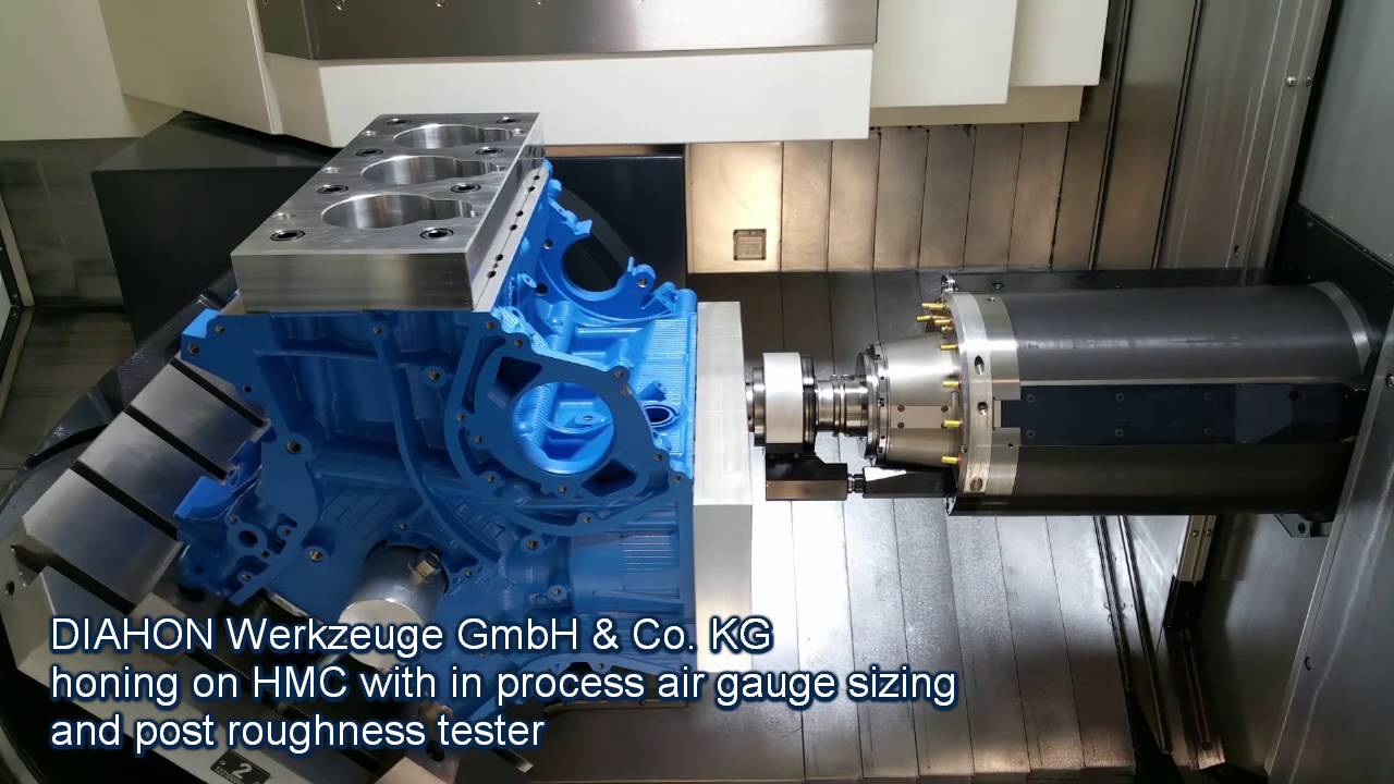 ID29: DIAHON AMB 2016 - Porsche V6 engine block honing on HMC live at ...