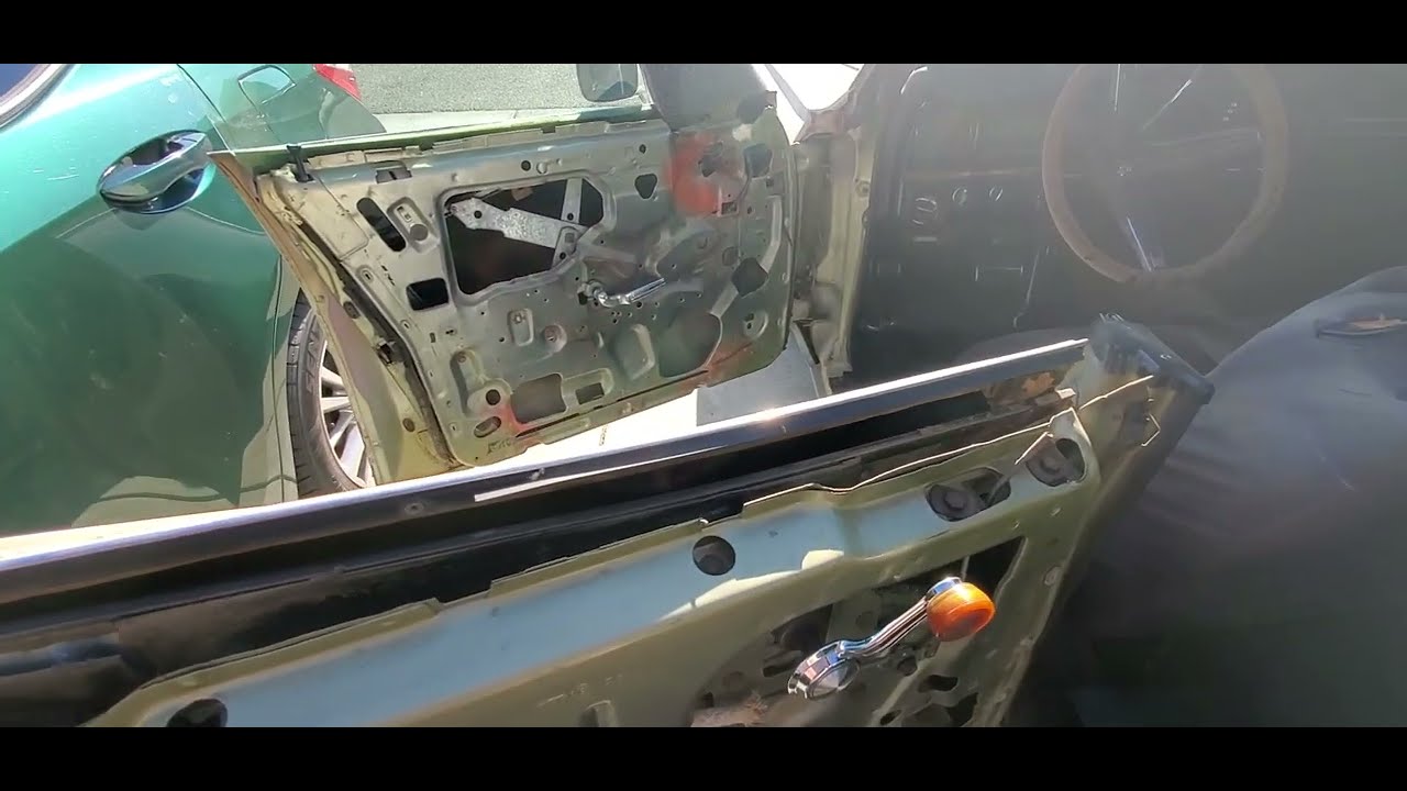 1968 caprice window prep for paint - YouTube