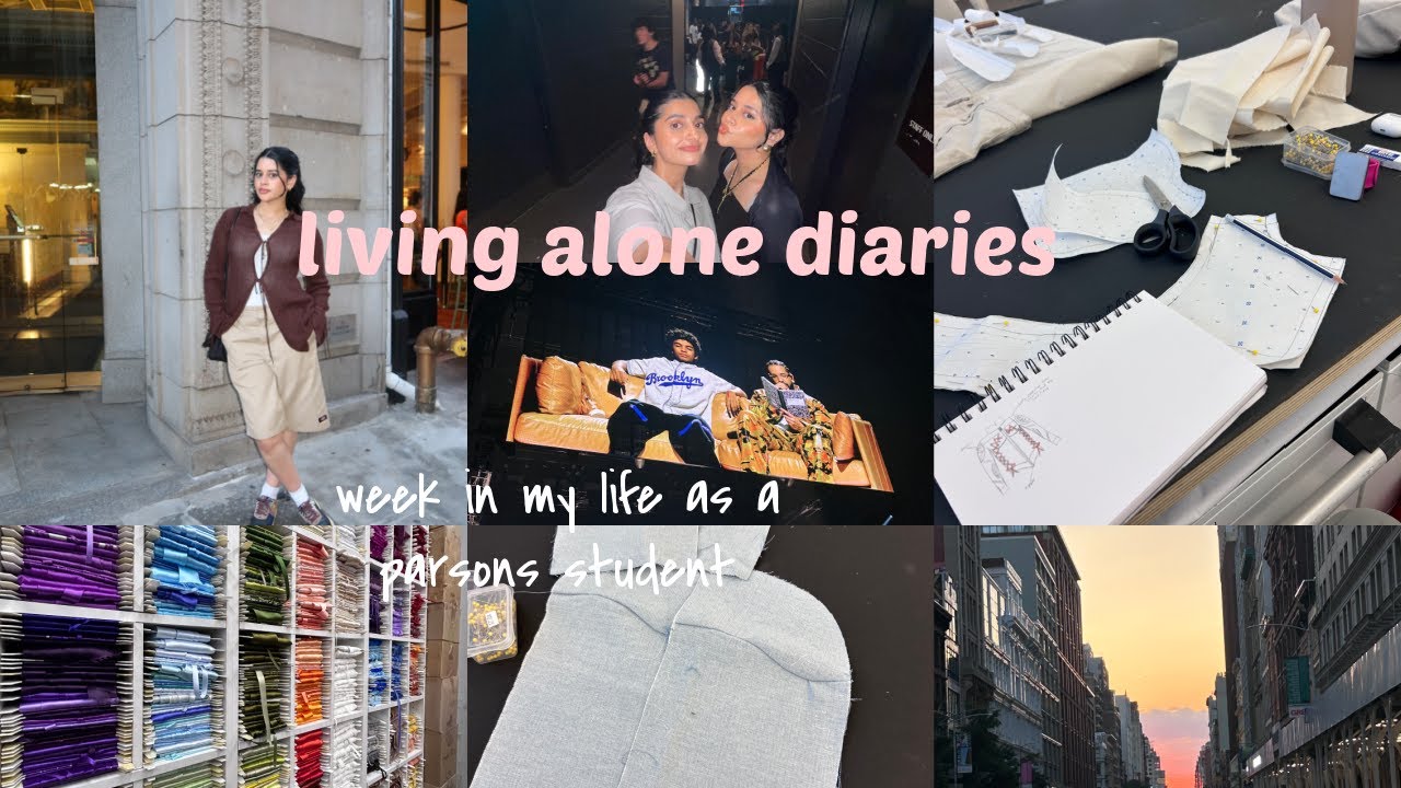 Living Alone Diaries: a week in my life as a parsons student - YouTube