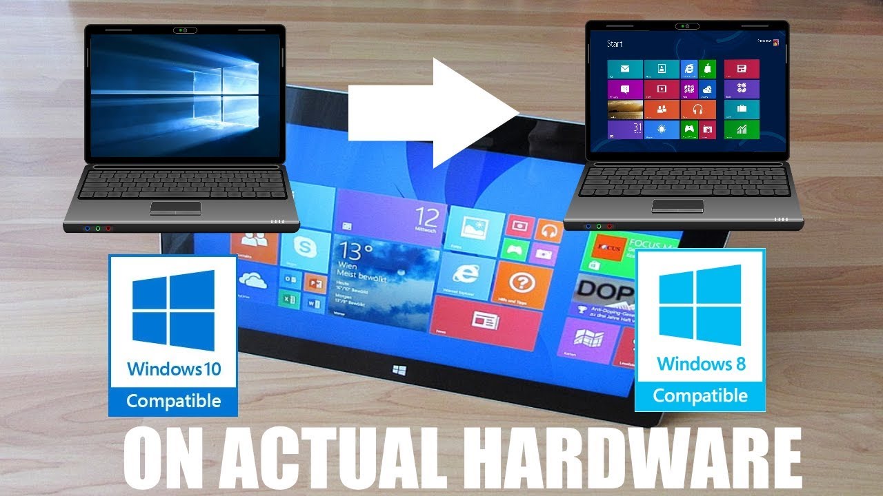 Downgrading from Windows 10 to Windows 8.1 (ACTUAL HARDWARE) - YouTube
