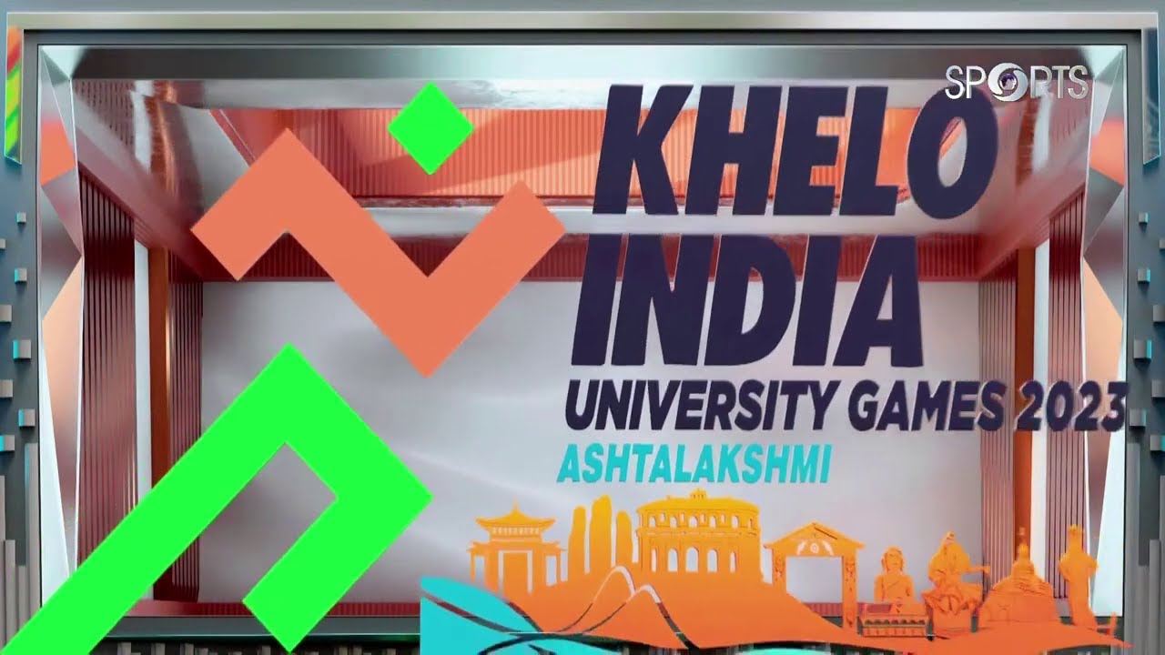 Logo of the Khelo India University Games 2023 - YouTube