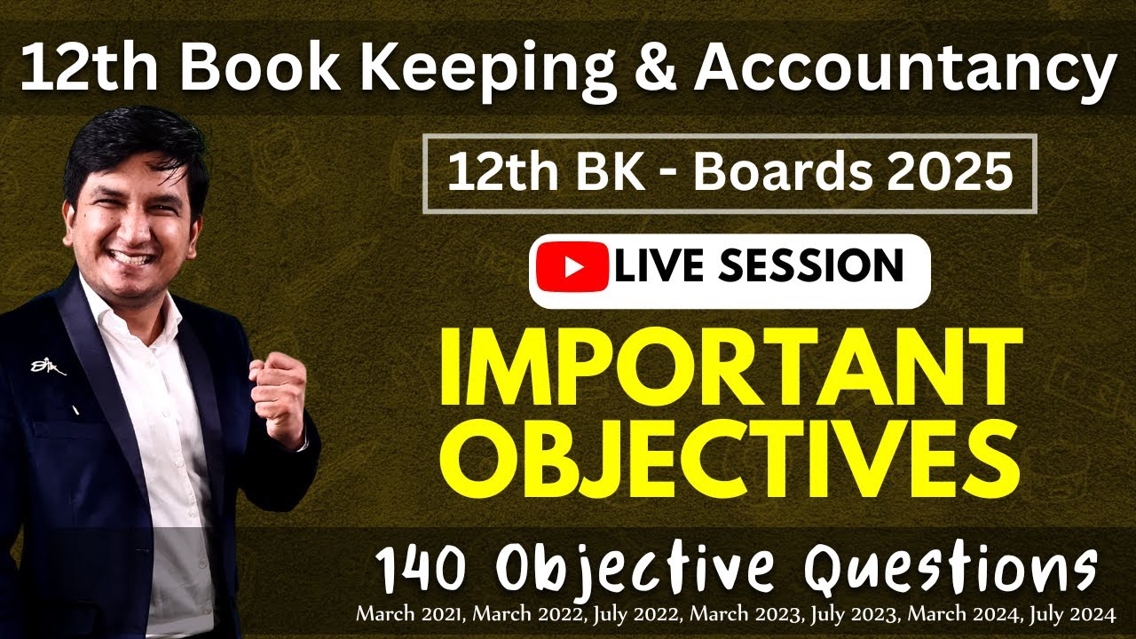 important board objectives | 140 objectives questions | 12th board exam ...