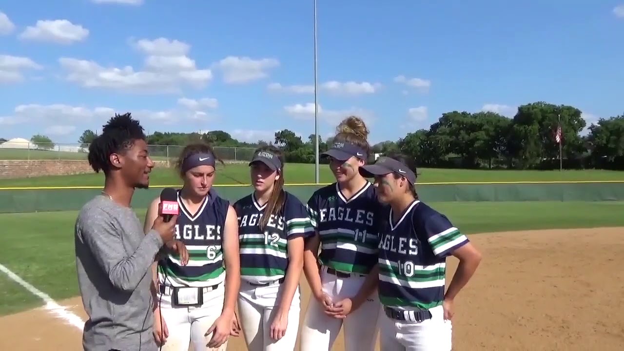 Eaton Eagles Softball Interview after Defeating Denton Ryan in the ...
