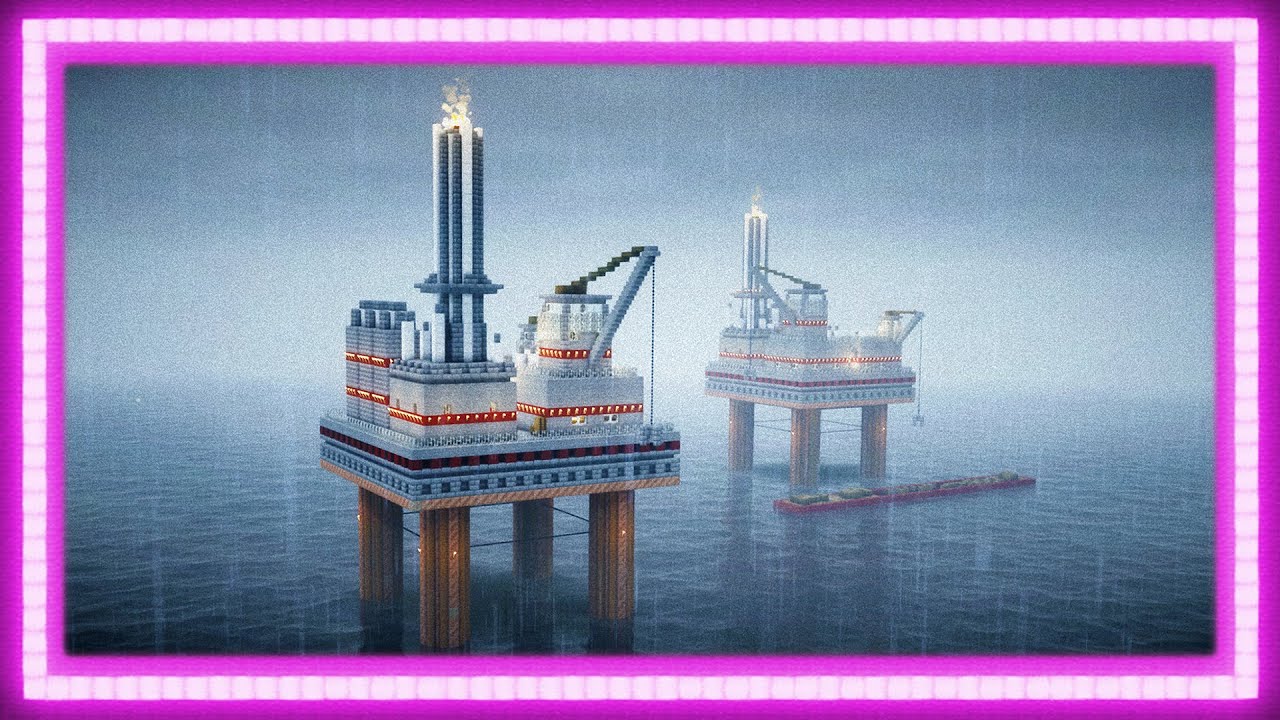 Offshore drilling 🏠 #minecraft Building 🏠 - YouTube
