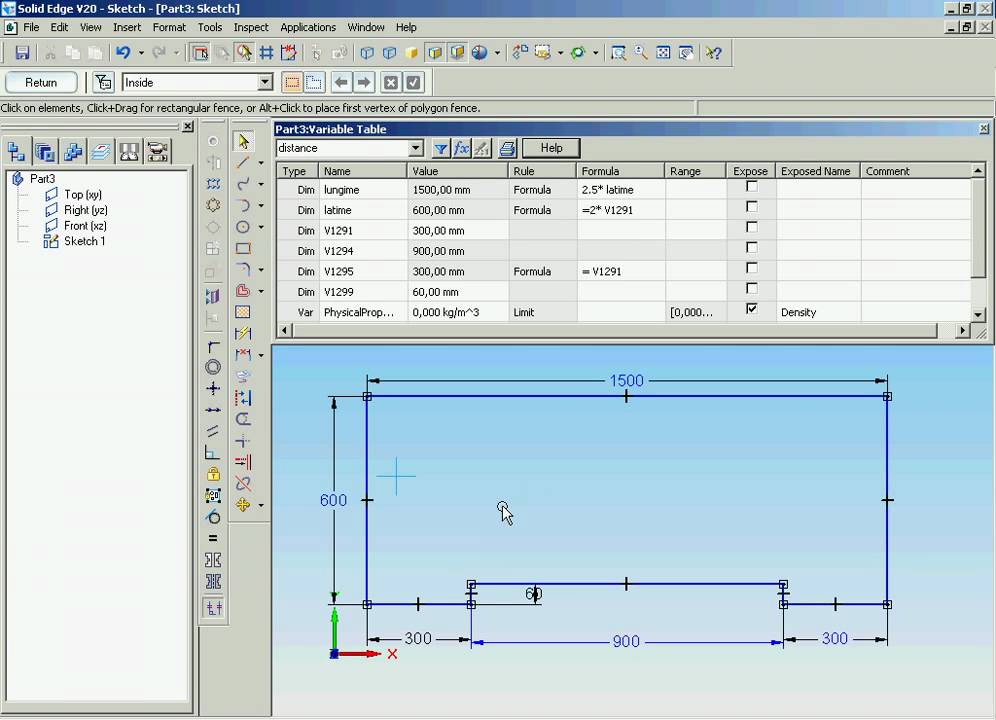 tutorial solid edge 04 tabel variabile - YouTube