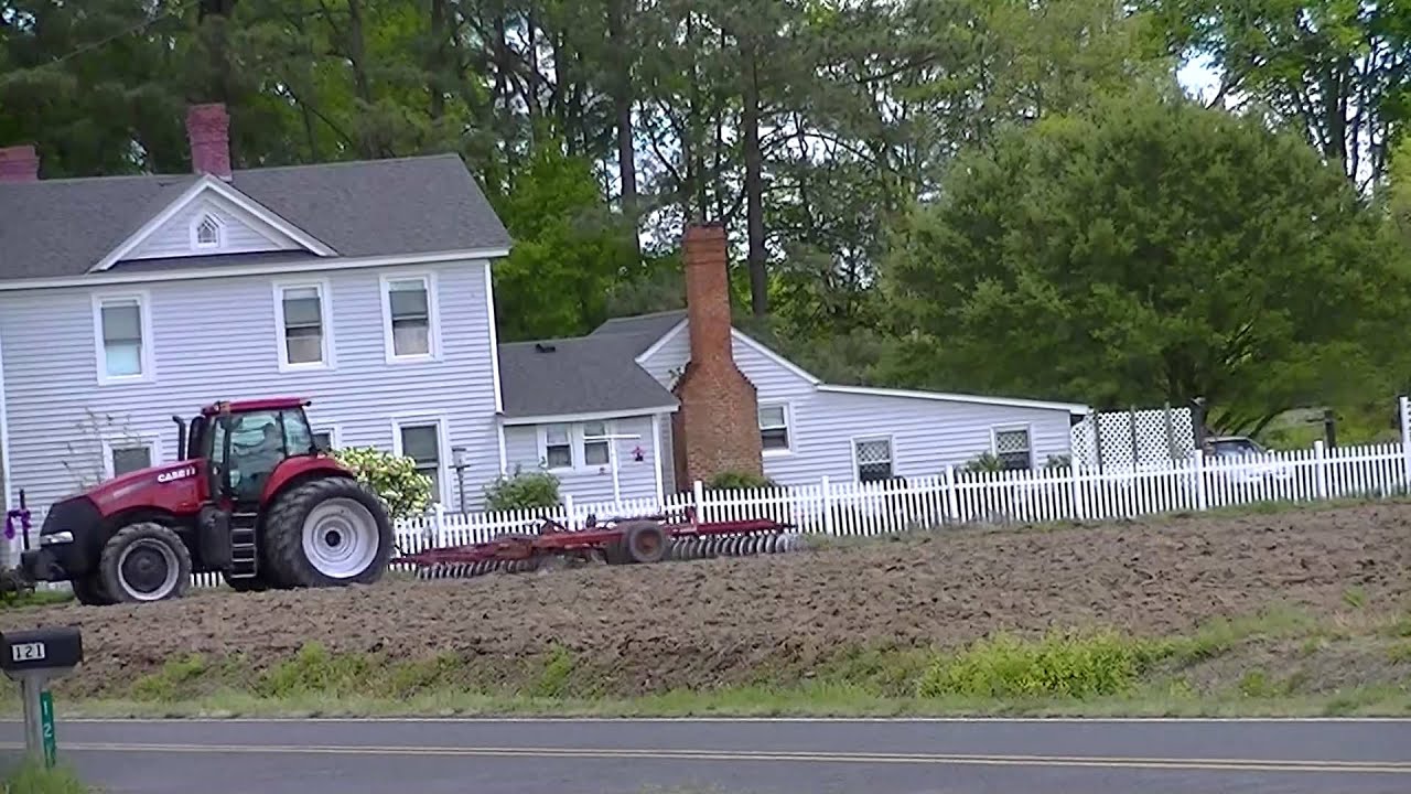 Discing the field. - YouTube