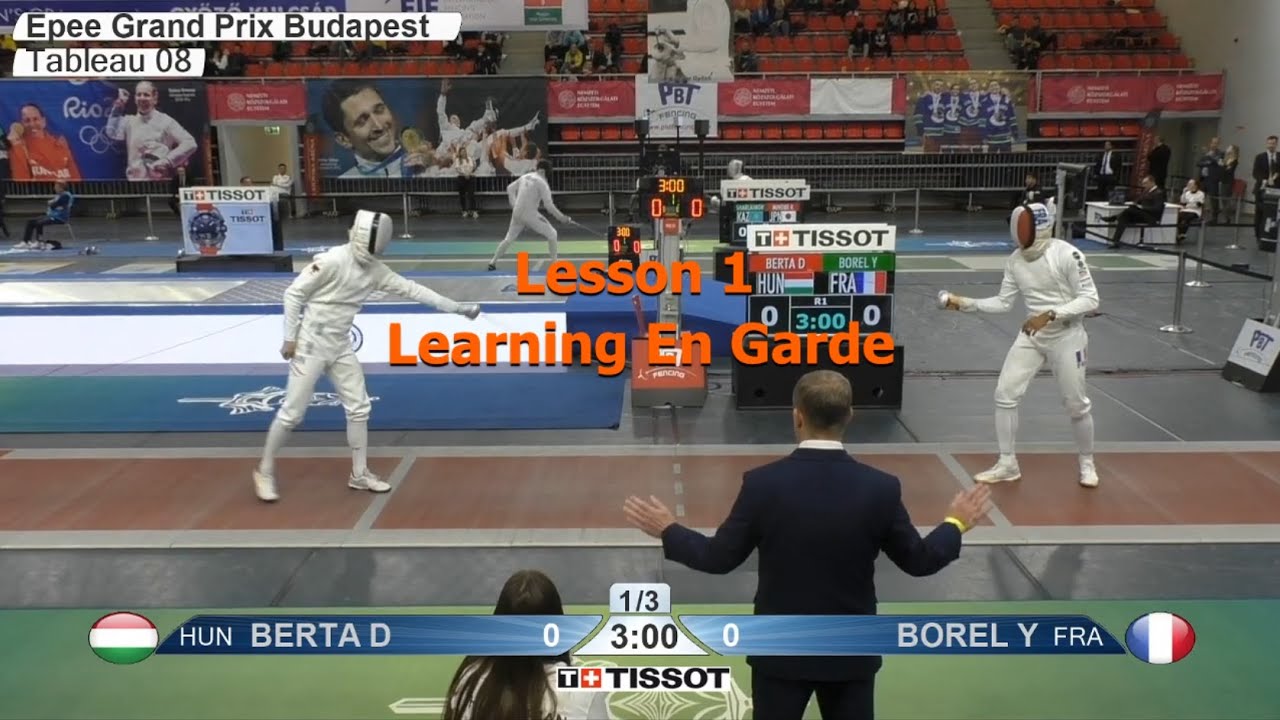 Fencing Lesson 1 getting in En Garde - YouTube