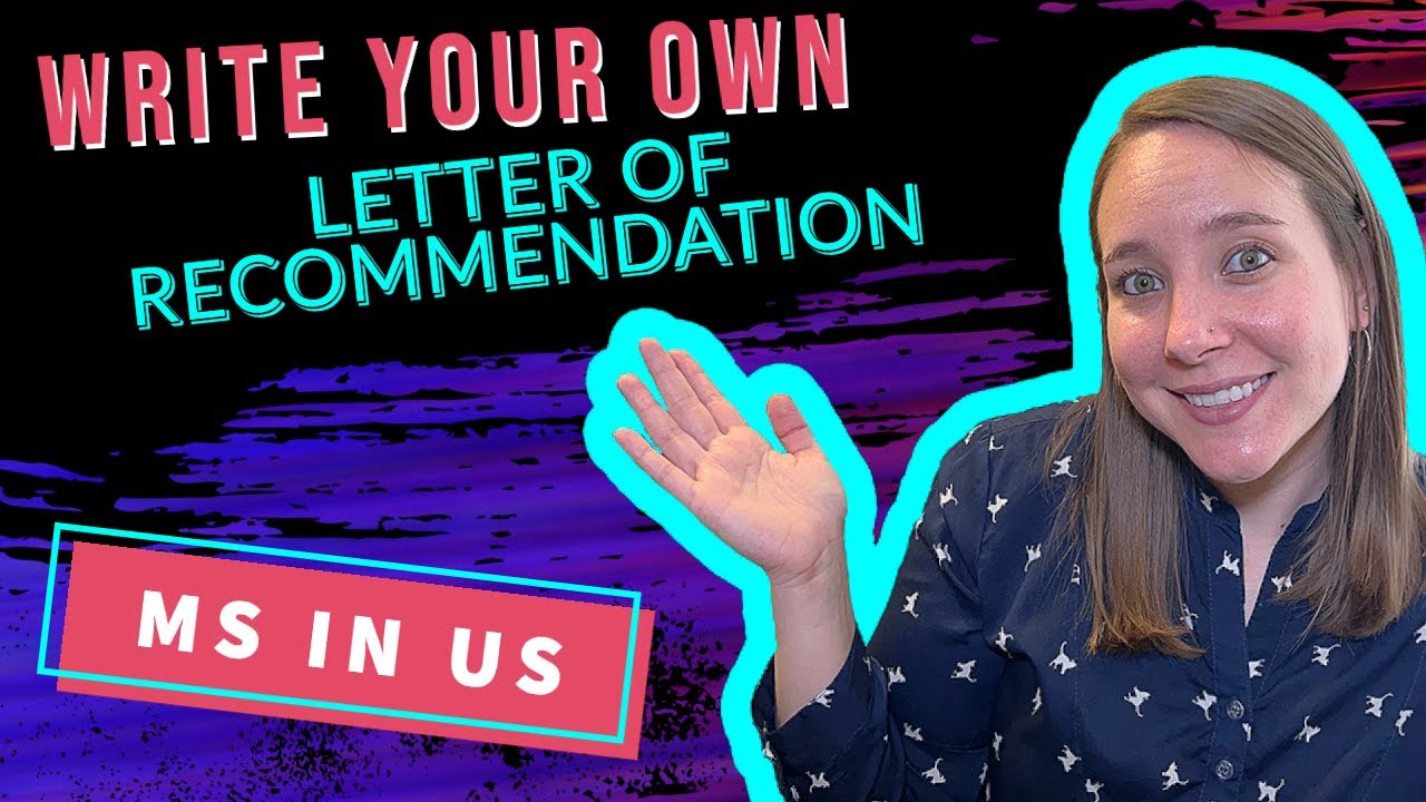 How to Write Your Own LOR | MS in US 🇮🇳 🇺🇸 - YouTube
