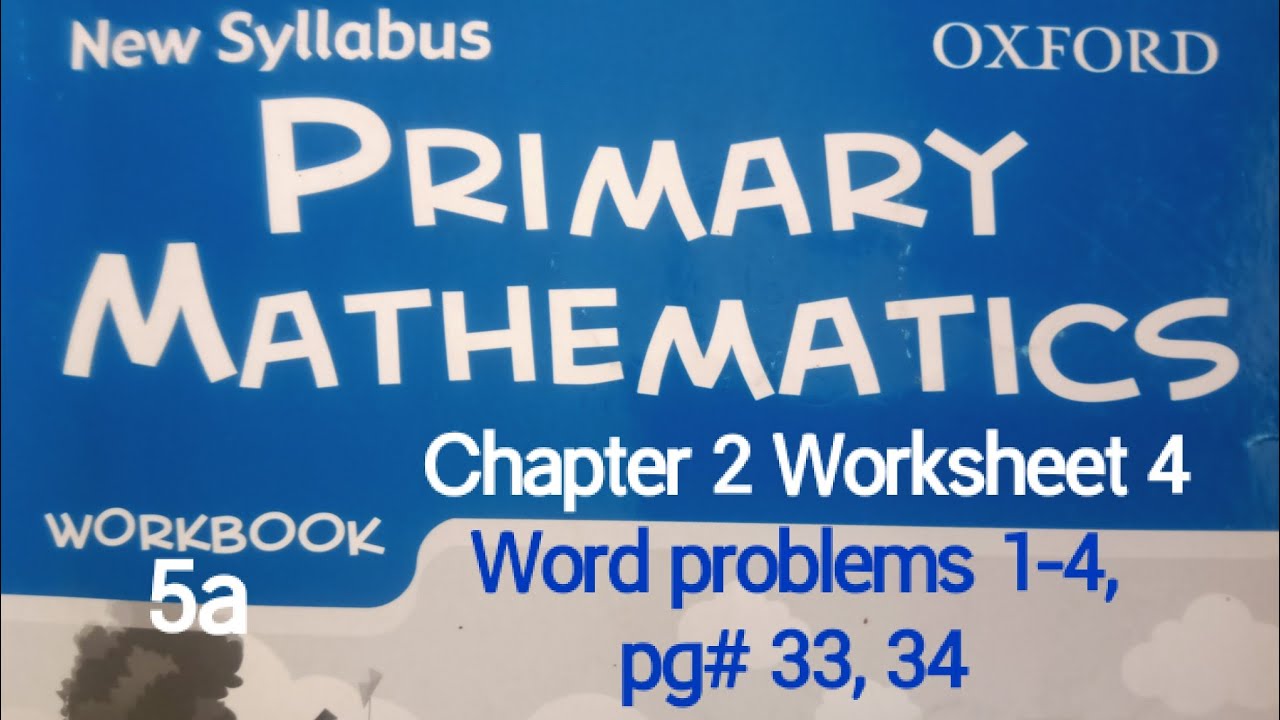 New Syllabus Primary Mathematics WorkBook 5a | Chapter 2| Worksheet 4 ...
