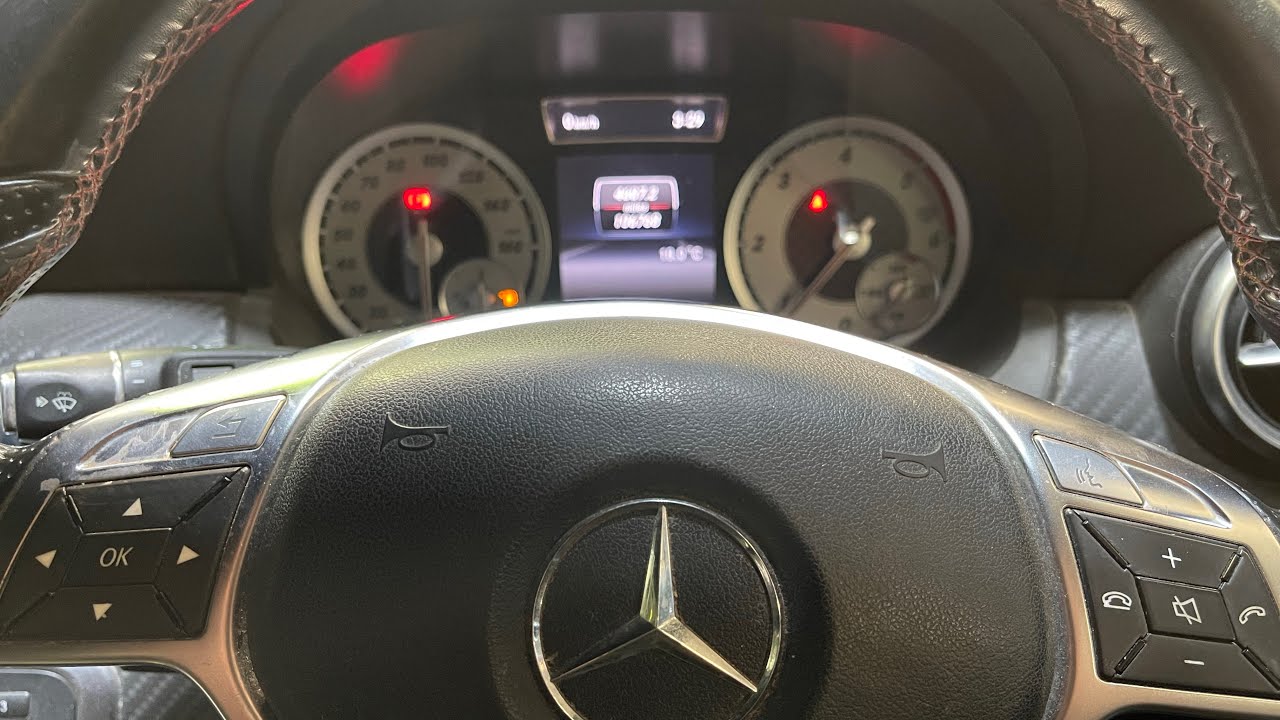 Mercedes A Class TPMS Warning Light Reset W176 2014 Tyre Pressure ...
