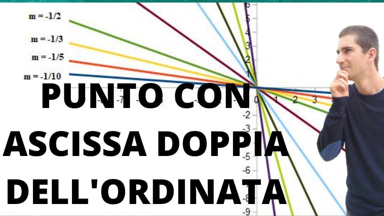 Punto con ascissa doppia dell'ordinata su una retta: come si trovano le ...