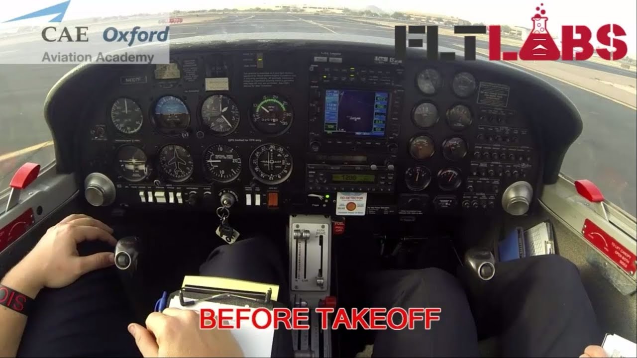 Before Takeoff Flow - Diamond DA 20 - Aircraft Mastery - YouTube
