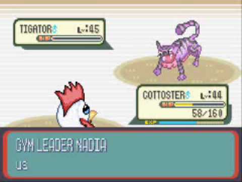 Pokemon Quartz Battle vs Leader Nadia - YouTube