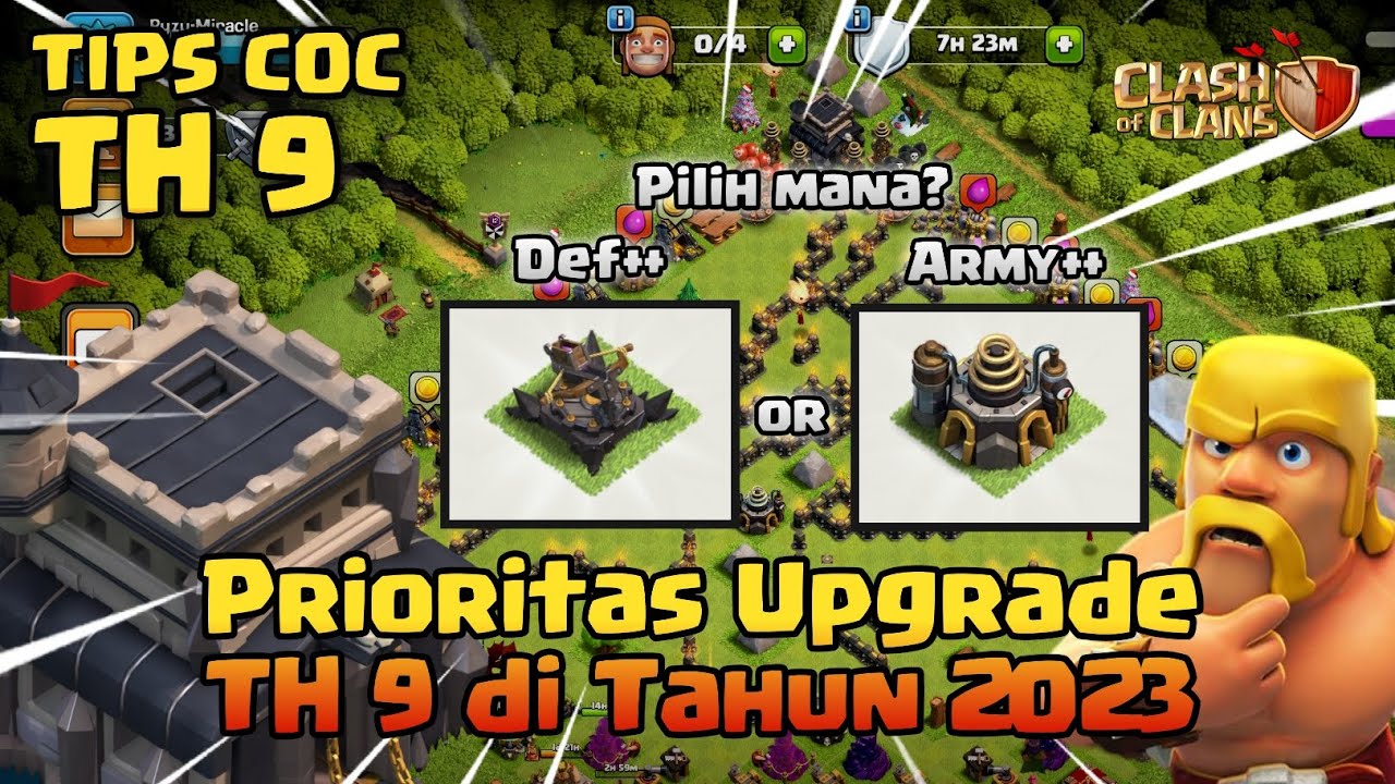 Prioritas Upgrade TH 9 di Tahun 2023 | COC Indonesia - YouTube