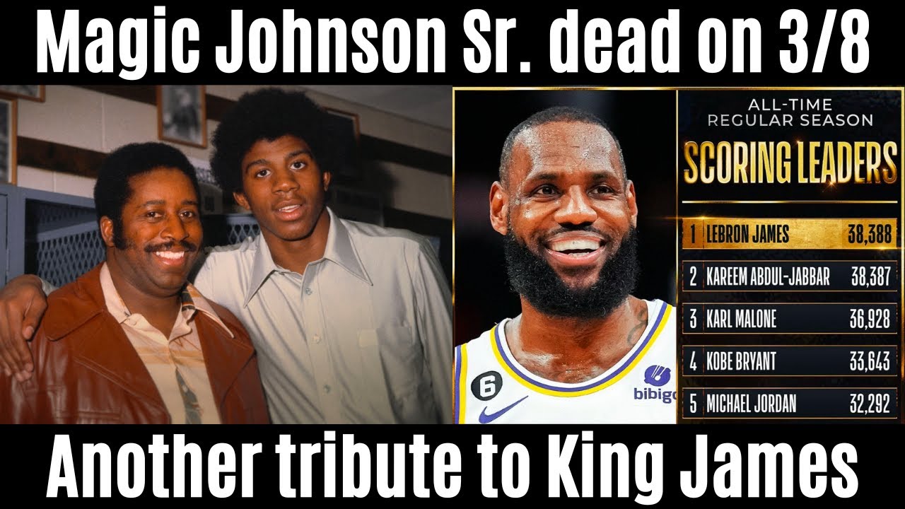 Magic Johnson Sr.'s death on March 8, 2023, 38 weeks after his birthday ...