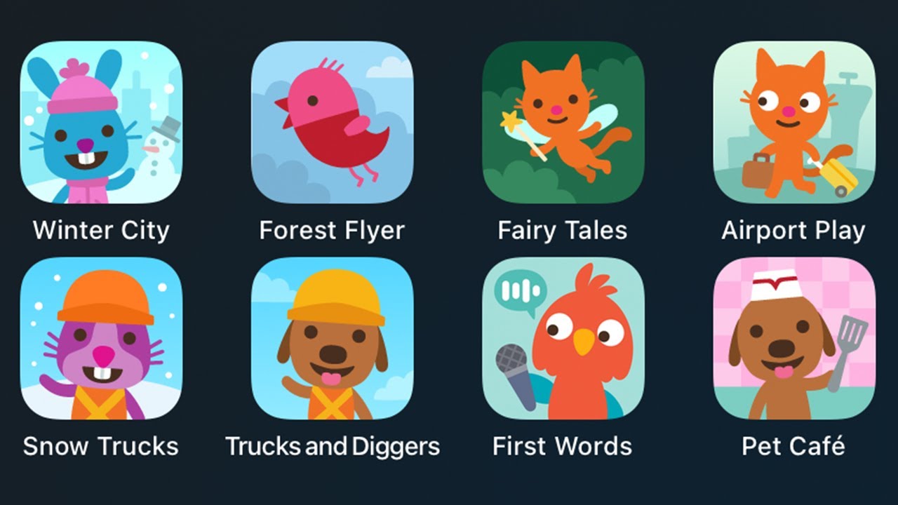 Sago Mini Winter City,Forest Flyer,Sago Mini Fairy Tales,Airport Play ...