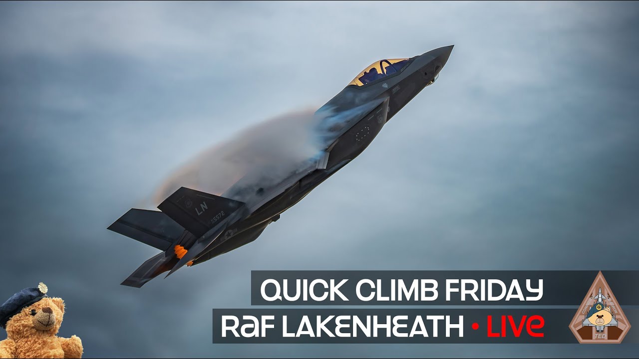 LIVE US AIR FORCE QUICK CLIMB FRIDAY F-15 & F-35 UNRESTRICTED CLIMBS ...