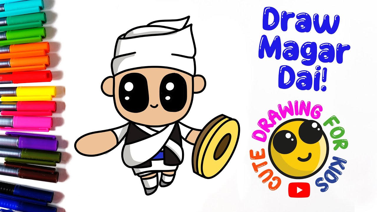 How to draw Magar Dai | Simple and easy to follow #nepal #Culture # ...