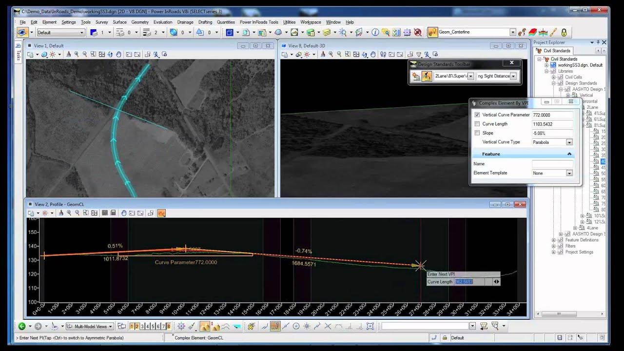 OpenRoads Technology: Dynamic 3D Road Design - YouTube