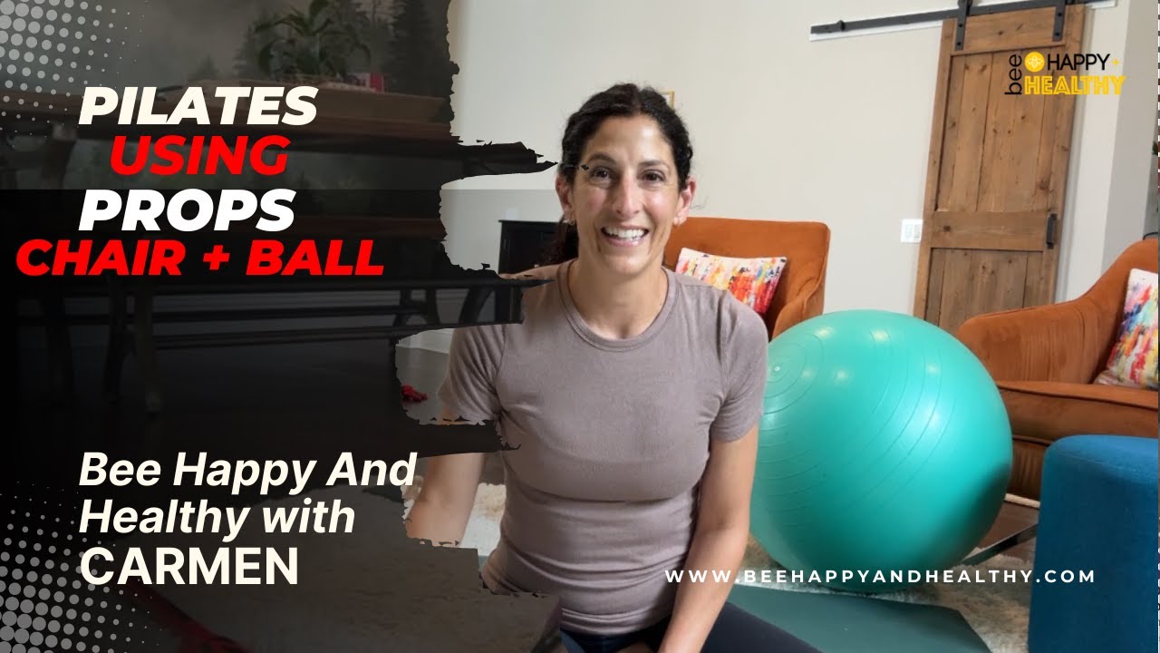 PILATES WITH PROPS FOR STRONG & TONED CORE | Pilates With Ball & Chair ...