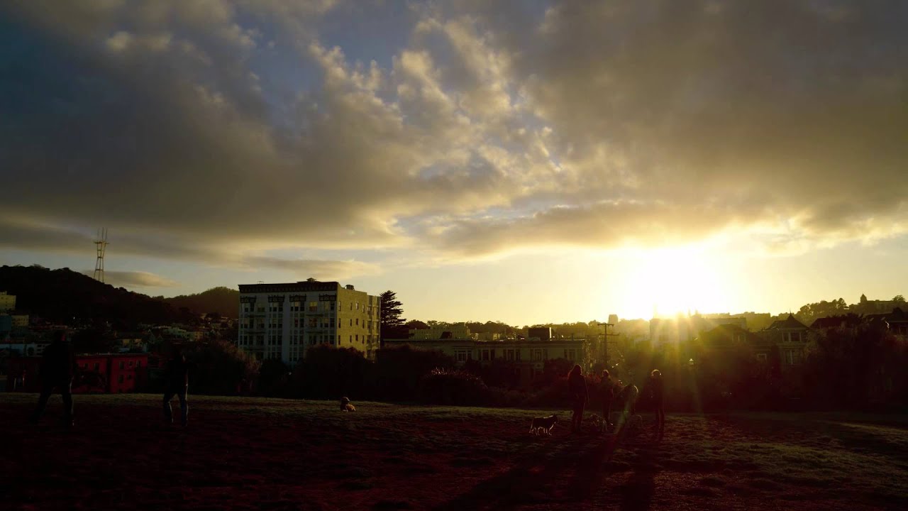 Time Lapse Sunset Over Alamo Square, San Francisco - YouTube