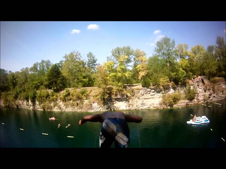 Cliff Jumping St Paul, Indiana - YouTube
