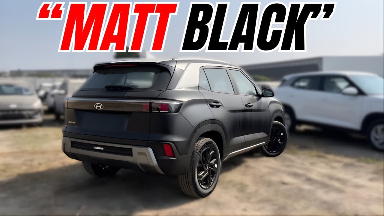 New Updated Hyundai Creta S Optional In Matt Black Colour (First Time ...