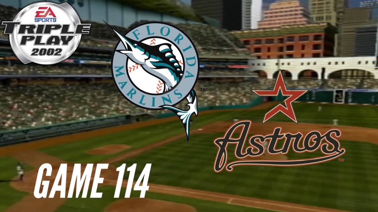 Triple Play Baseball 2002 Full Game sim: Marlins @ Astros Game 114 ...