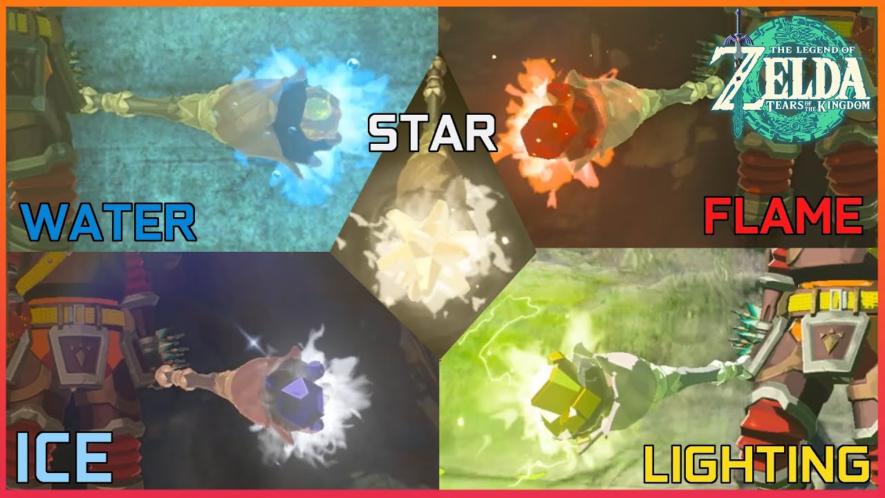 All Magic Rod Elemental Weapon Combination in Zelda Tears of Kingdom ...