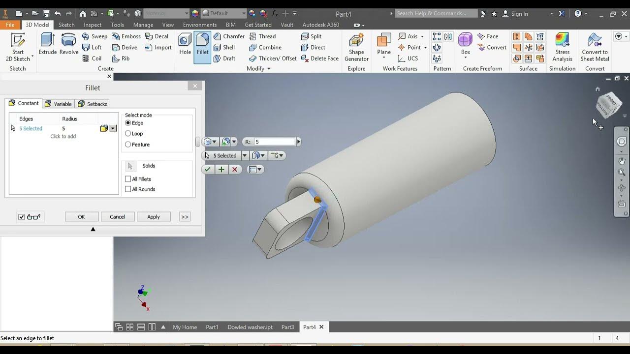 CAD DRAWING TUTORIAL USING AUTODESK INVENTOR (FROM 2D DRAWING SKETCH TO 3D MODELING) CAD161S ...