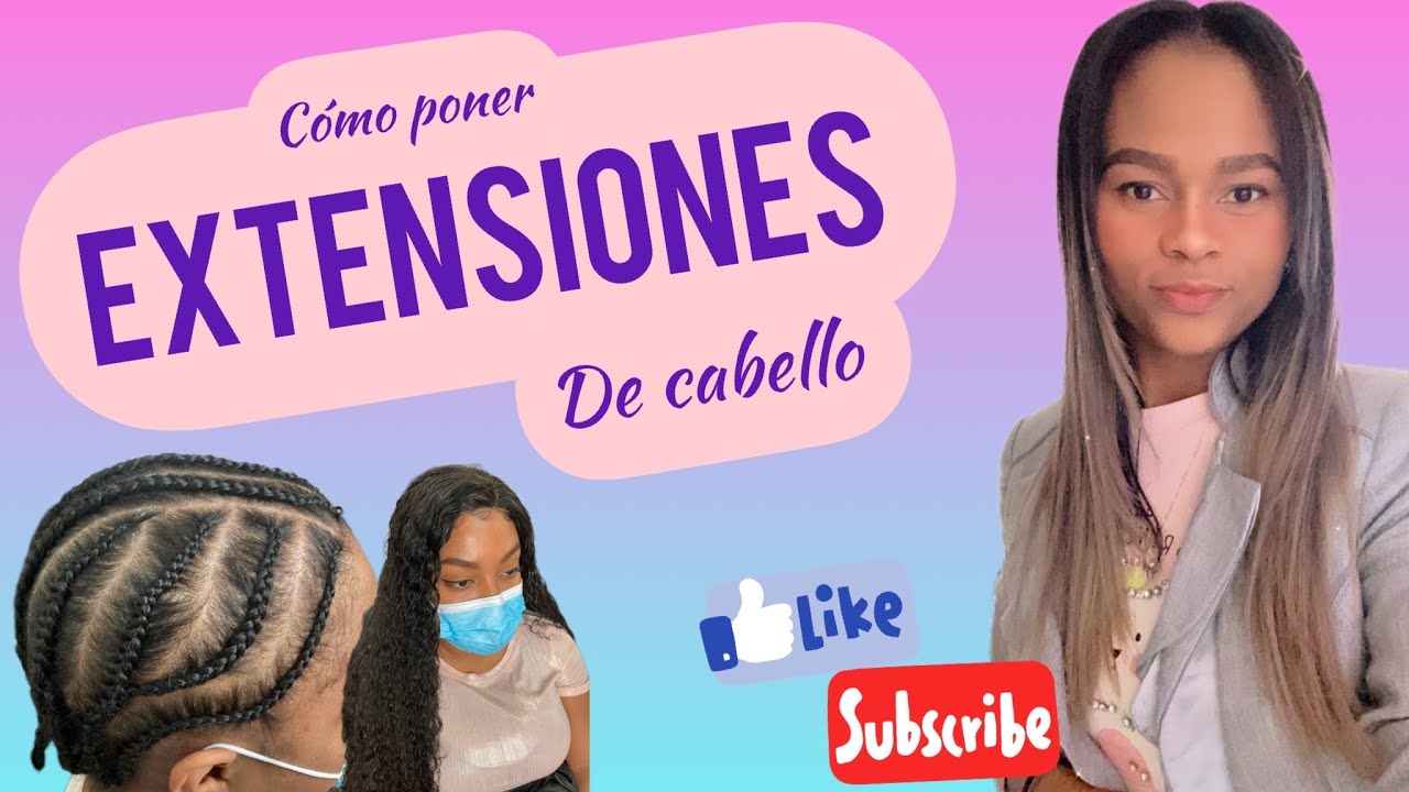 Cómo poner extensiones en toda la cabeza - YouTube