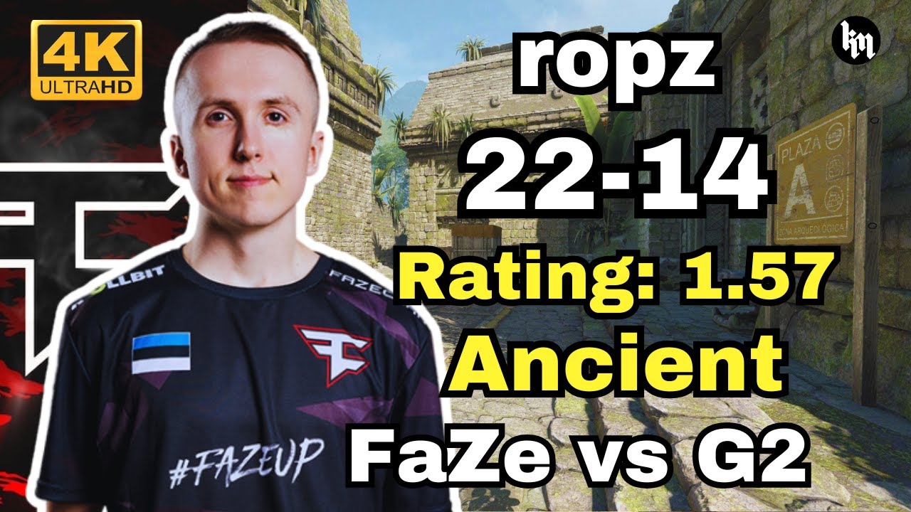 ropz (22-14) FaZe vs G2 (Ancient) | Perfect World Shanghai Major 2024 #cs2 #shanghaimajor2024 ...
