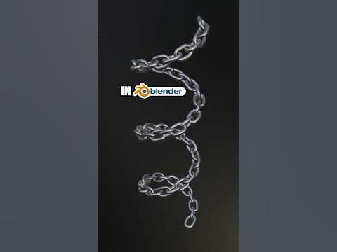 Create chains EASILY in Blender⛓️ #blender #3dart #blender3d - YouTube