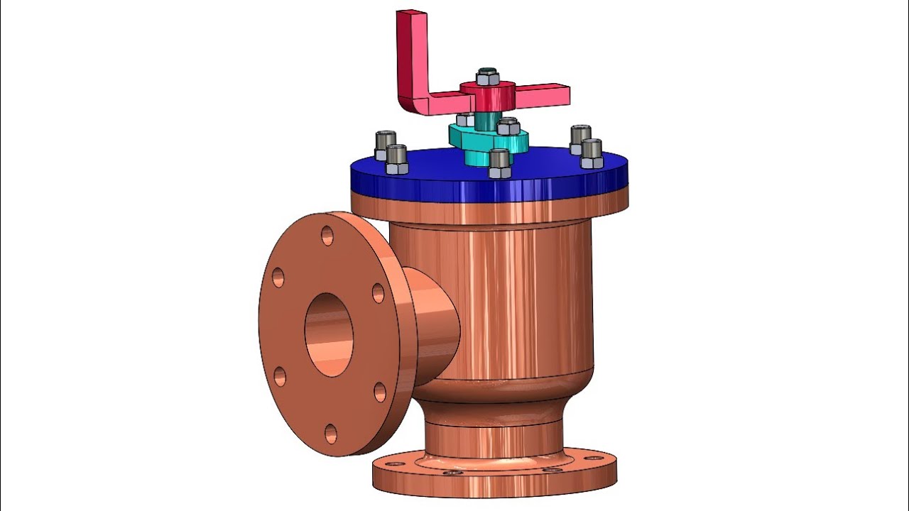 solidworks - final assembly of feed check valve - YouTube
