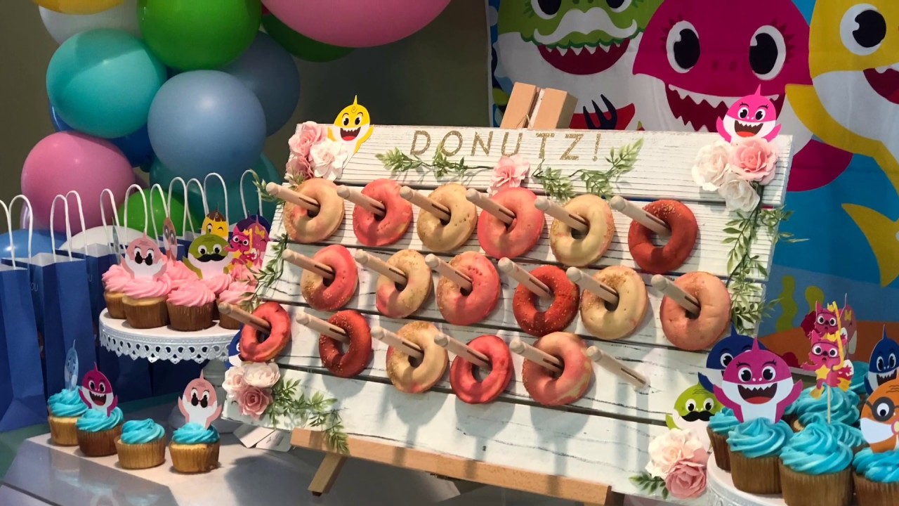 Baby Shark Donut Wall - YouTube