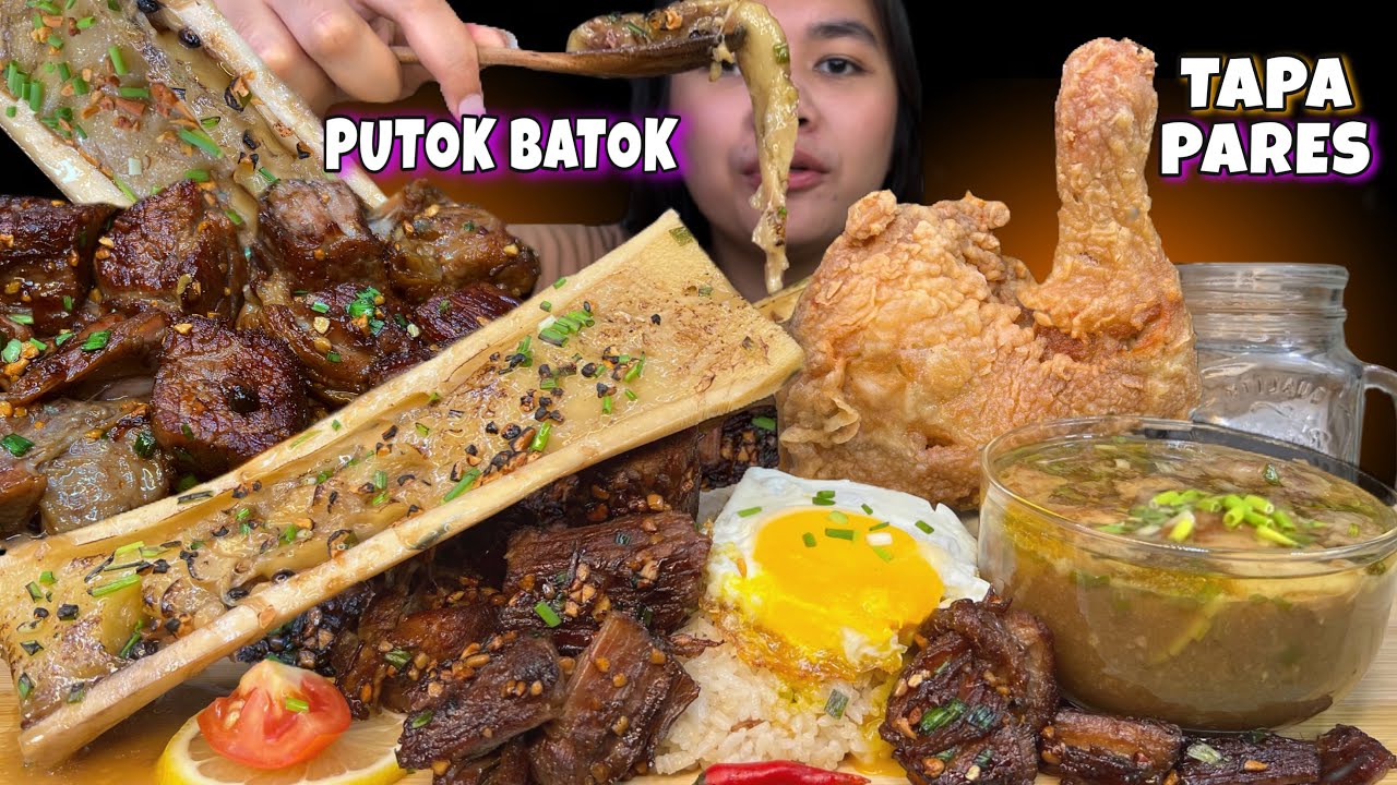 FRIED TAPA PARES with GIANT BONE MARROW & QUARTER LEG GARLIC FRIED ...