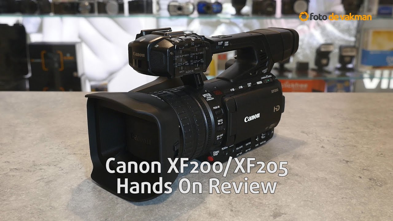 Canon XF200 XF205 Hands on review - YouTube