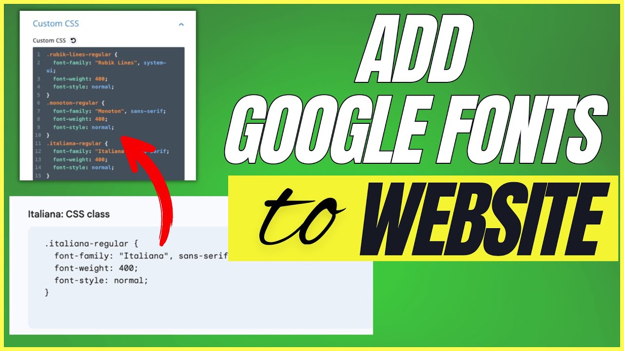 How To Add Google Fonts To Your Website Including Multiple Fonts YouTube how-to-add-google-fonts-to-your-website-including-multiple-fonts-youtube