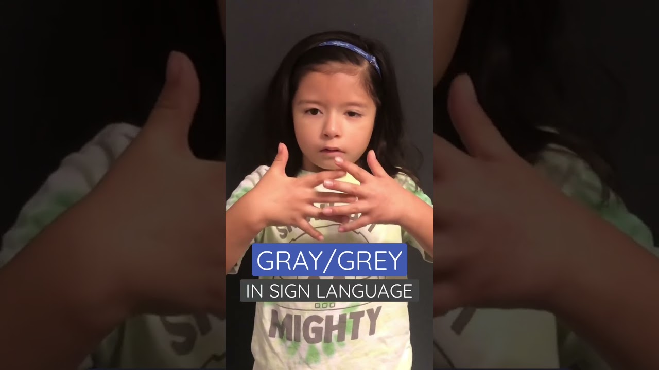 Gray or Grey in ASL - Learn American Sign Language - YouTube