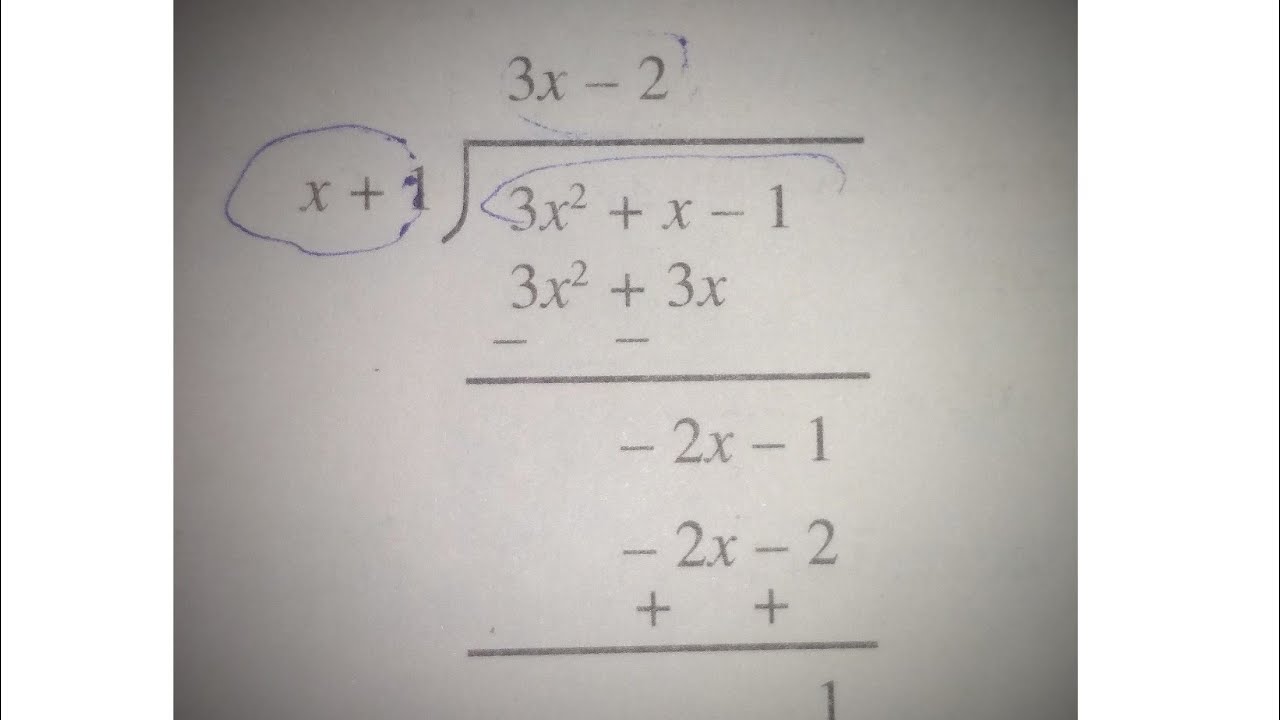 Class 9 polynomial division - YouTube