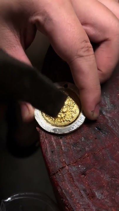 Crafting Luxury: S999 Silver Pendant with 18K Gold Finish & Polishing #asmr #jewelry#handmade ...