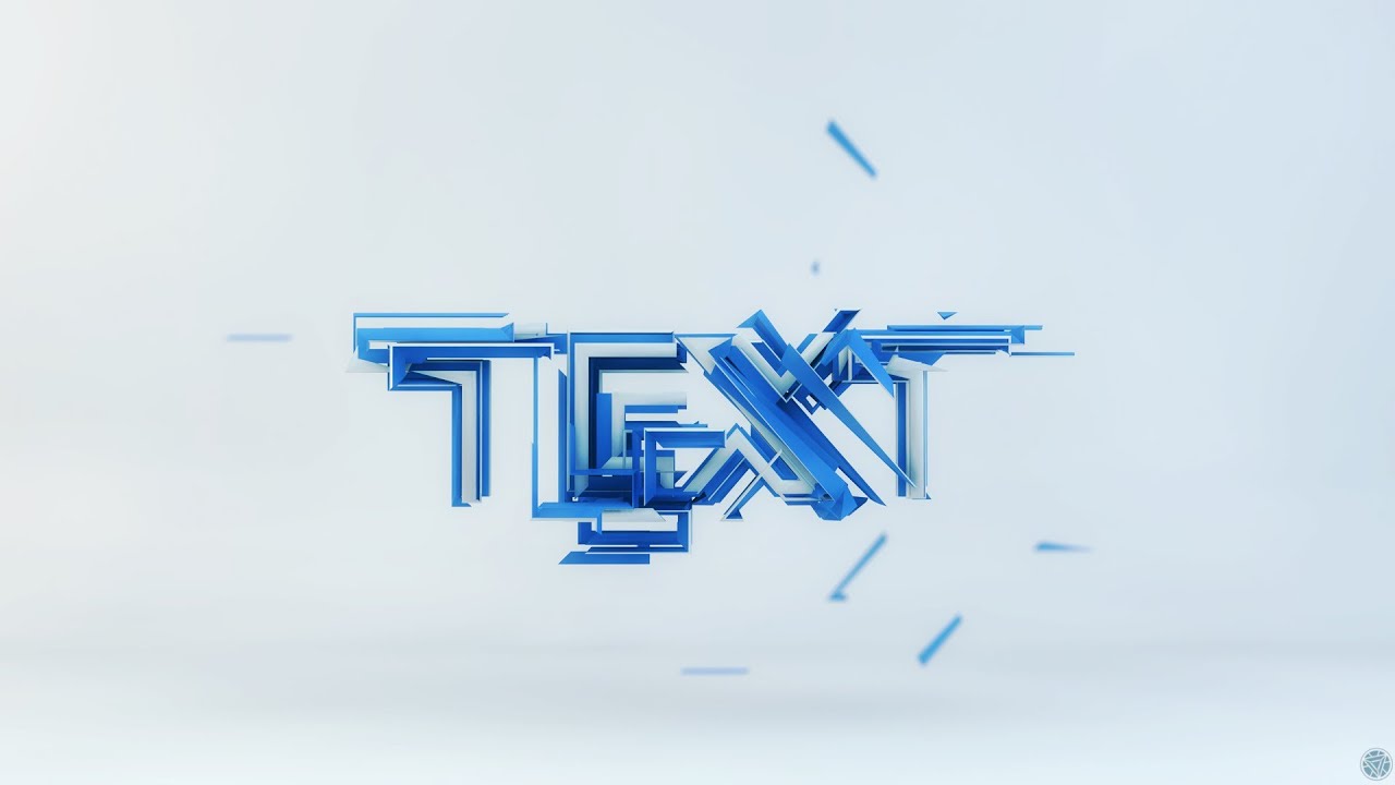 Cool Shatter text on C4D+photoshop tutorial. - YouTube