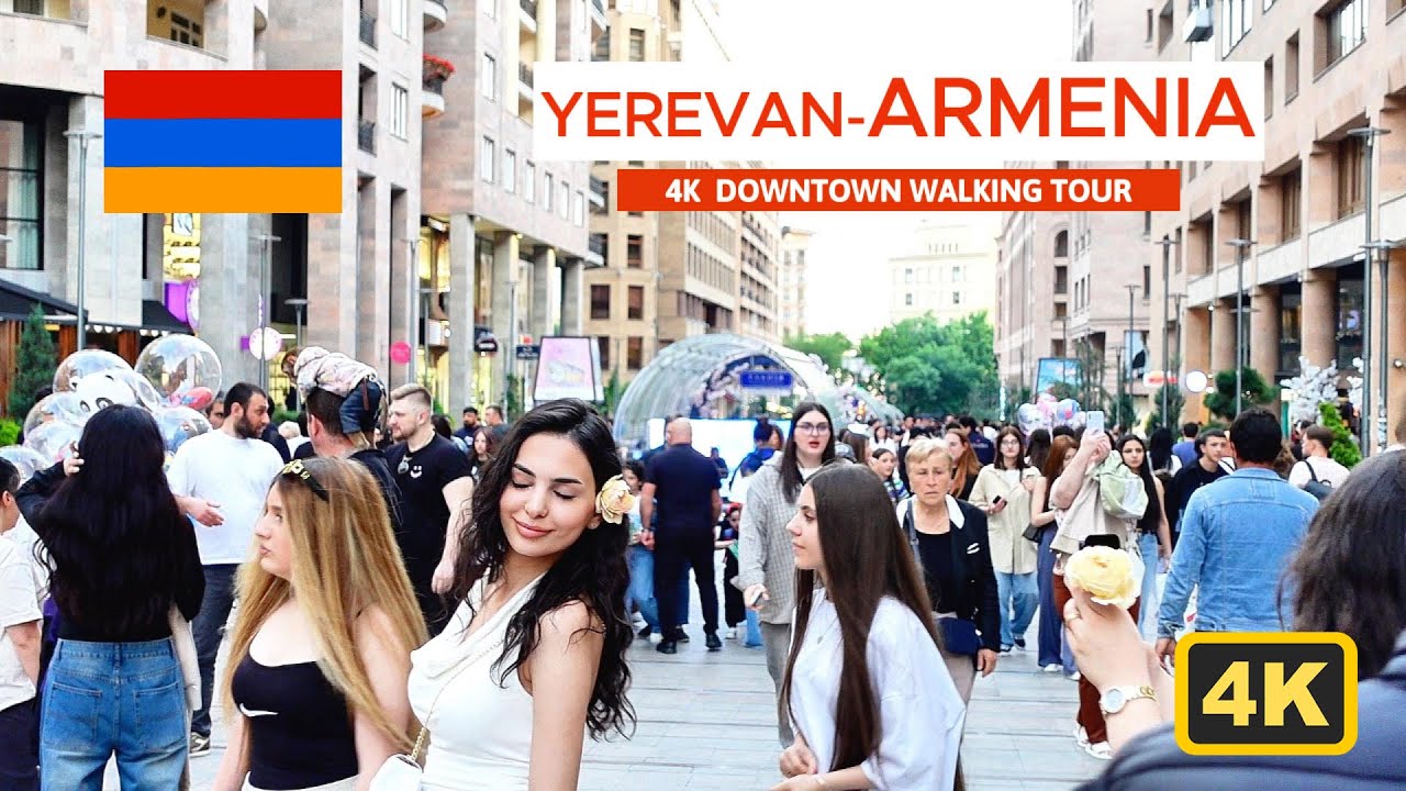 Yerevan Downtown Walking Tour | Explore Armenia's Capital in 4K 🇦🇲 2025 ...