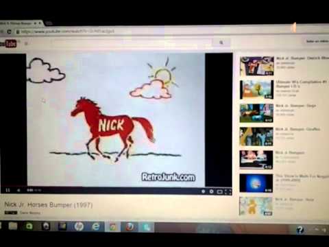Nick Jr horses bumper 1997 - YouTube