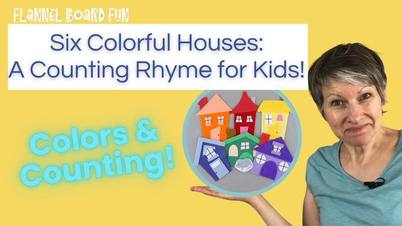 Counting Rhyme & Finger Play for Kids: Six Colorful Houses Rhyme for ...