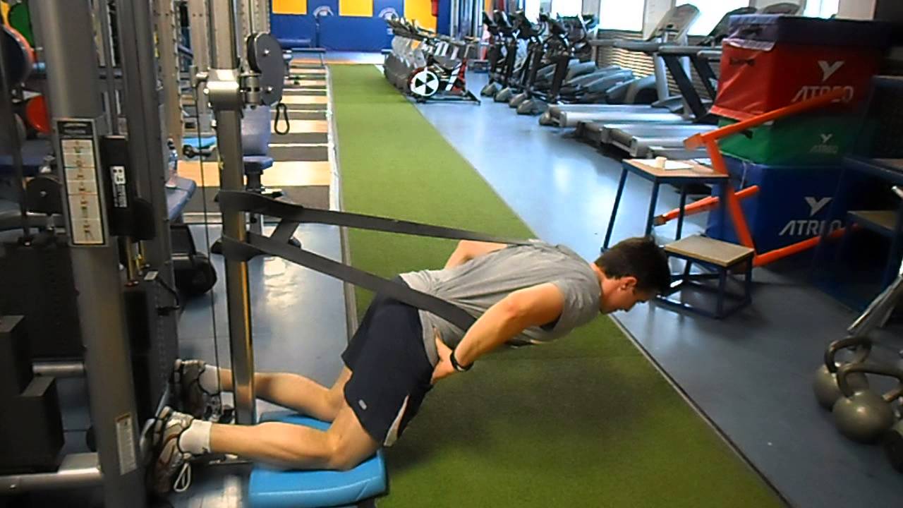 Band assisted hamstring extension - YouTube