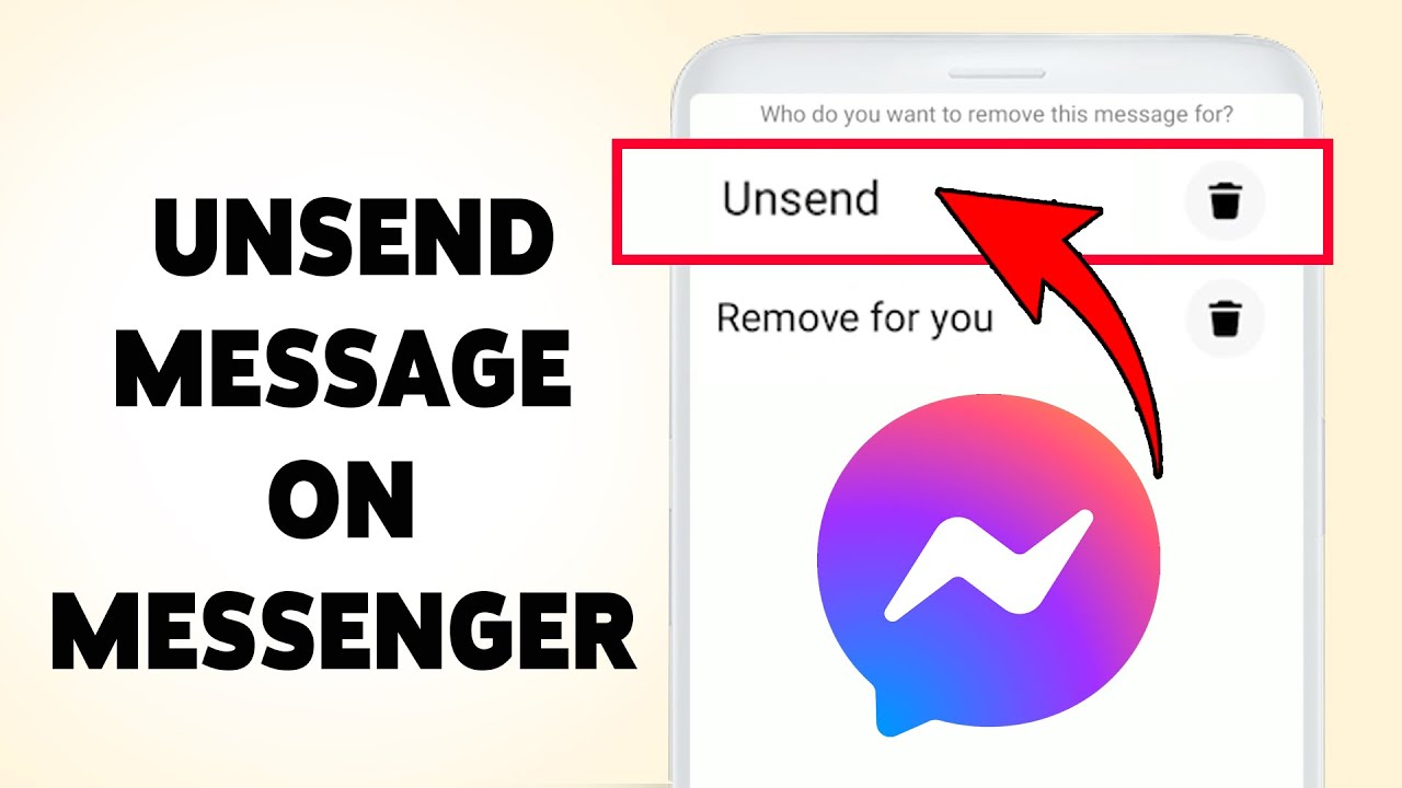 How To Unsend Message on Messenger | Remove Message After Sent | Delete ...