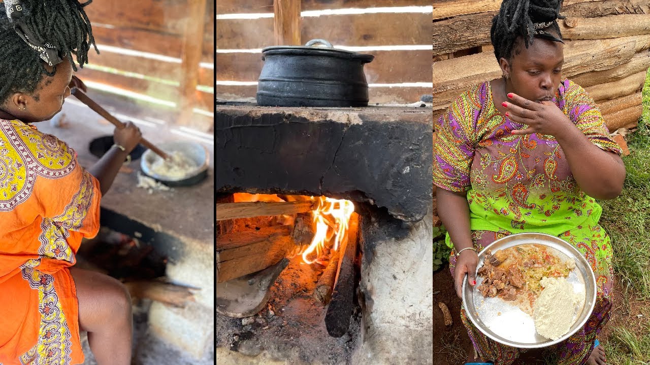 Cook with me Africa’s Most Popular common Traditional Village food ...