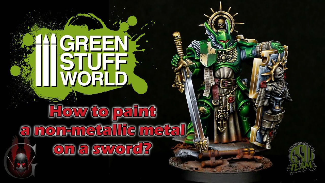 Creative : how to paint a non-metallic metal on a sword? - YouTube