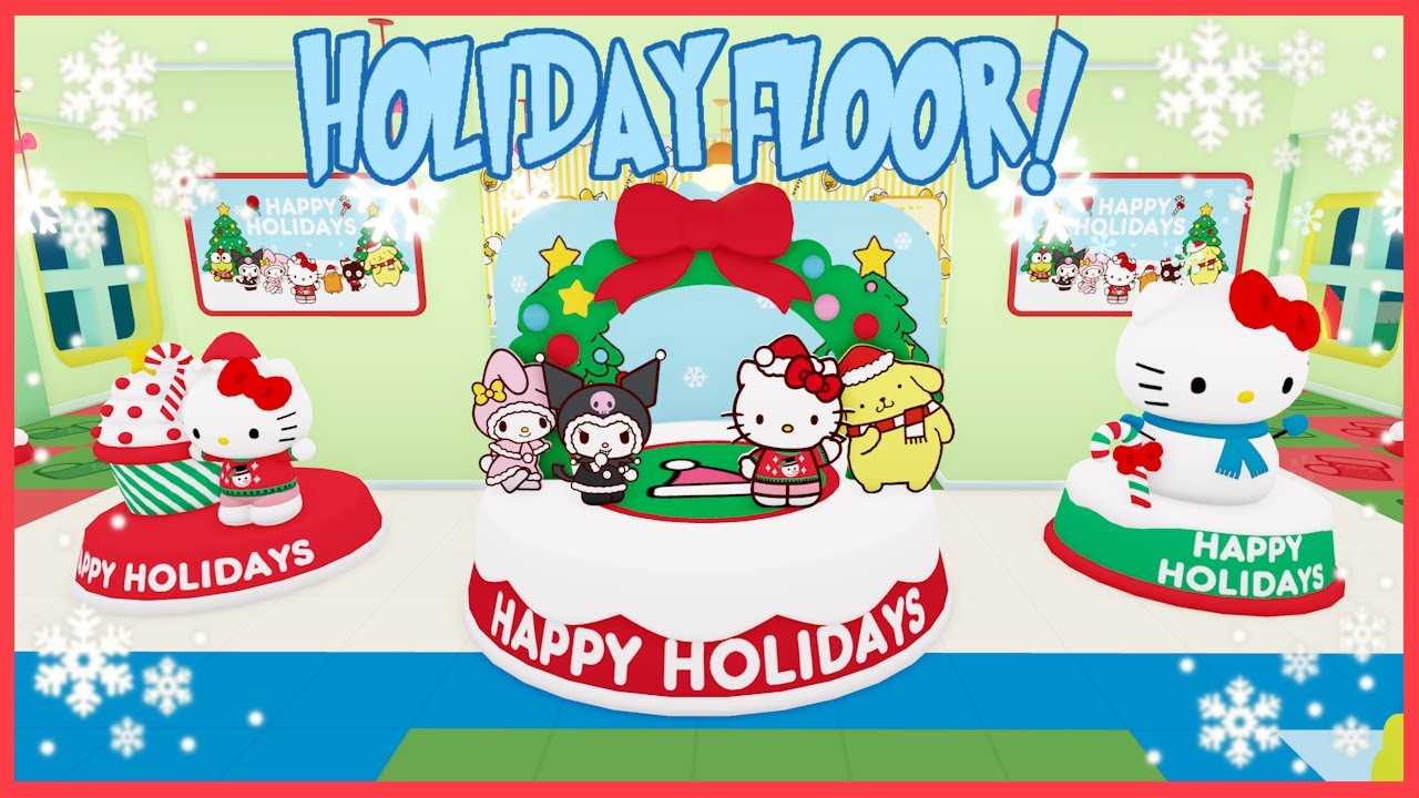 ☃️ Holiday 3rd Floor Tour | Roblox My Hello Kitty Cafe | Riivv3r - YouTube